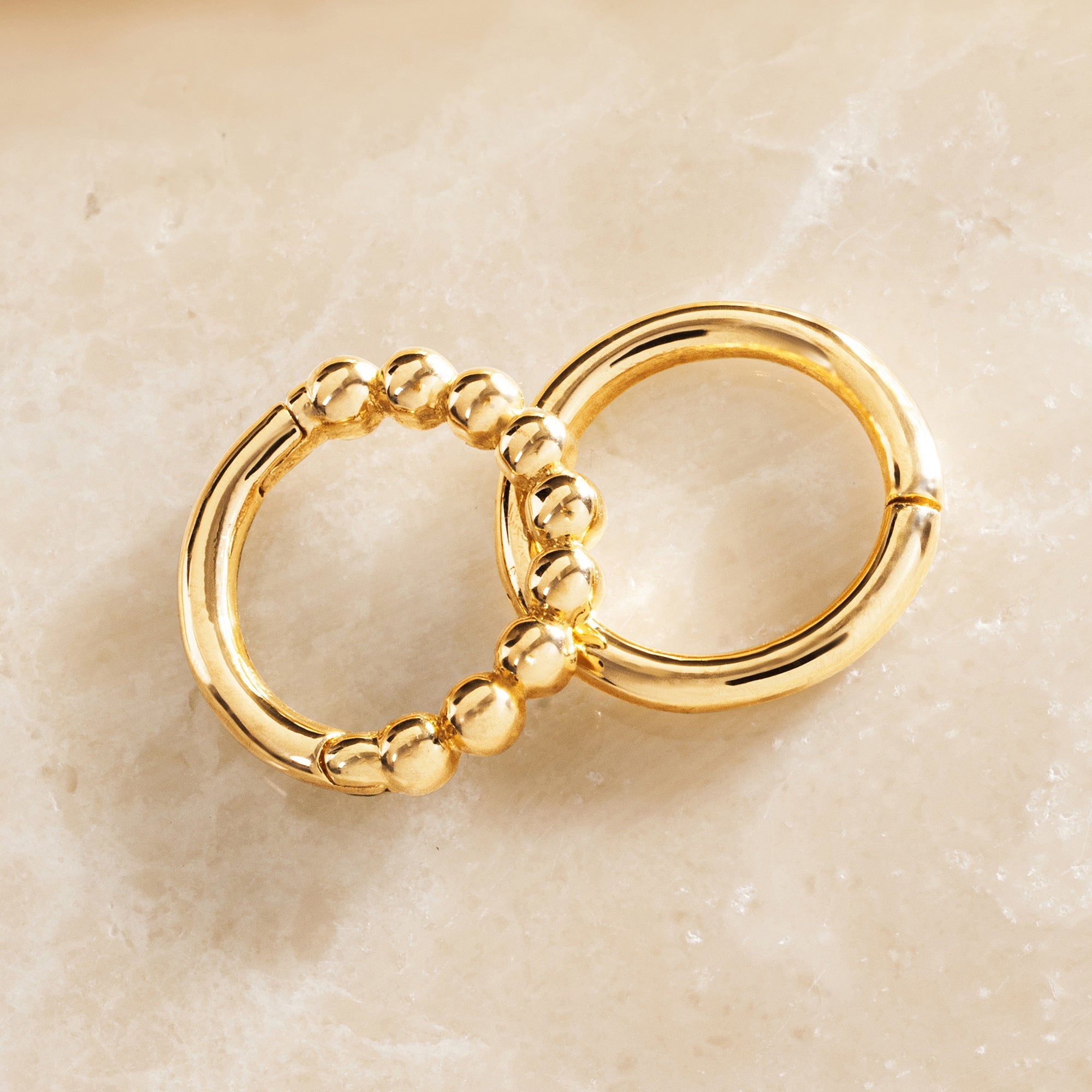14K Gold Daith Piercings for Women