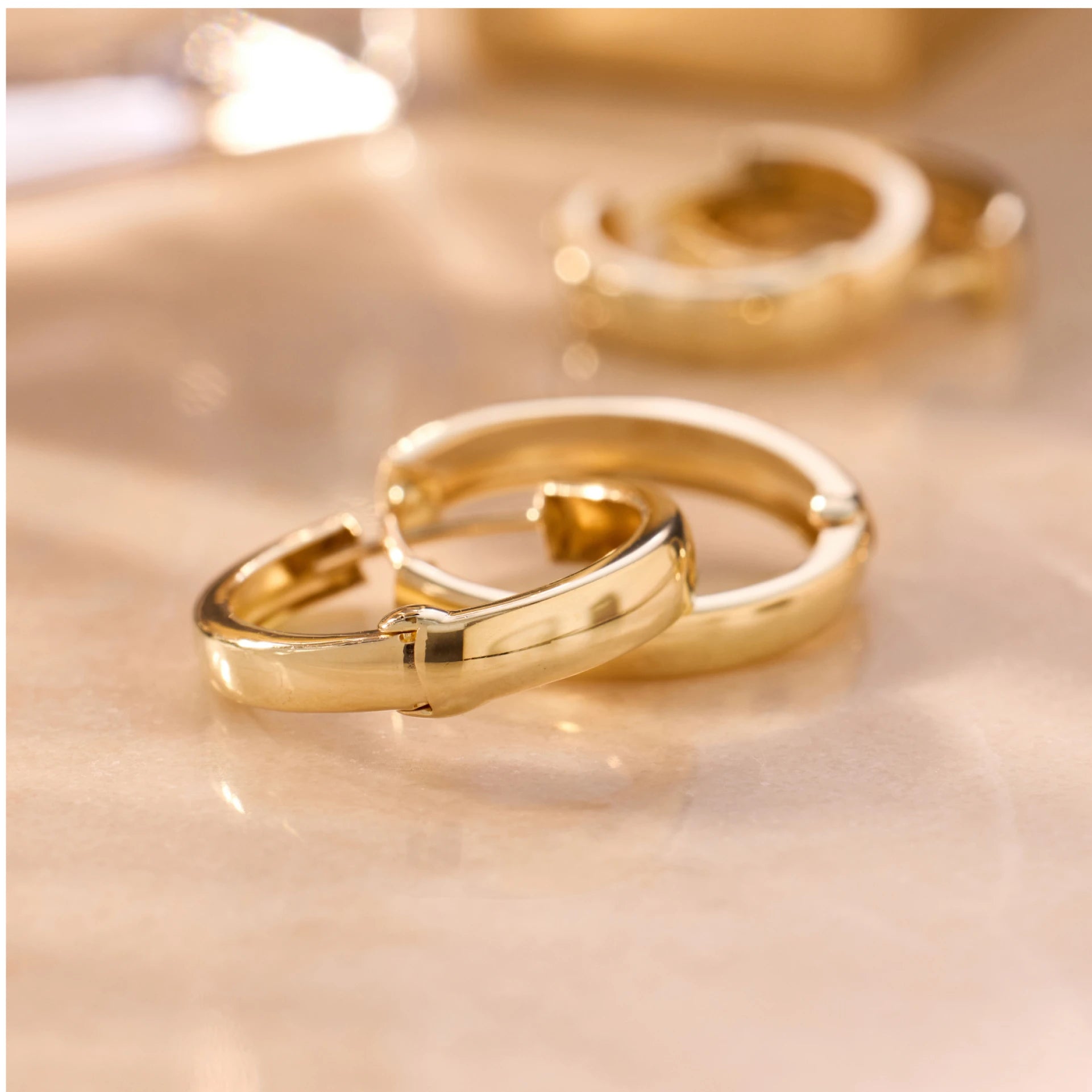 14K Gold Chunky Hoops for Women | Holiday Sale -50%