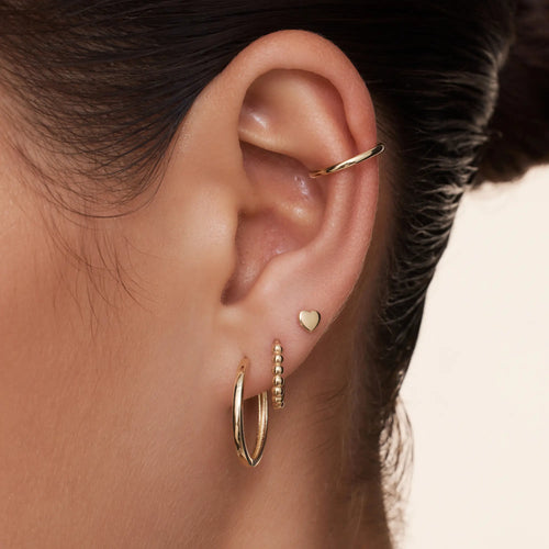 Gold Essential Hoops - TOV Essentials