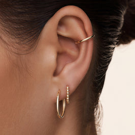 14K Gold Essential Hoops for Women | Holiday Sale -50%