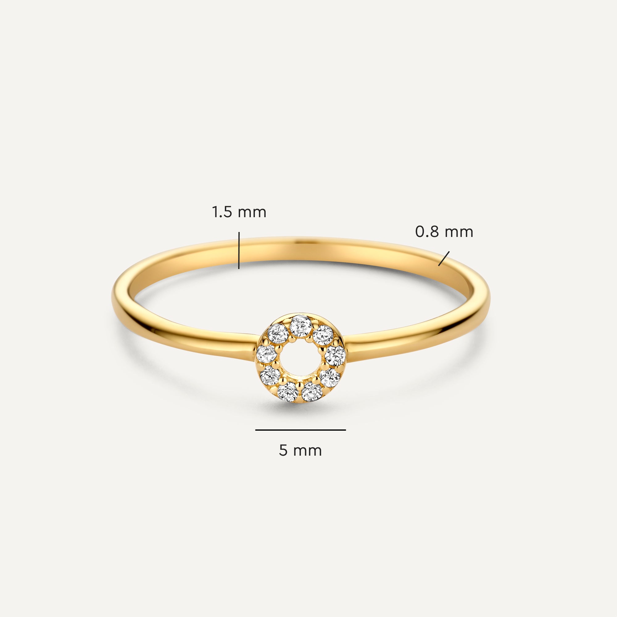 Halo circle ring store