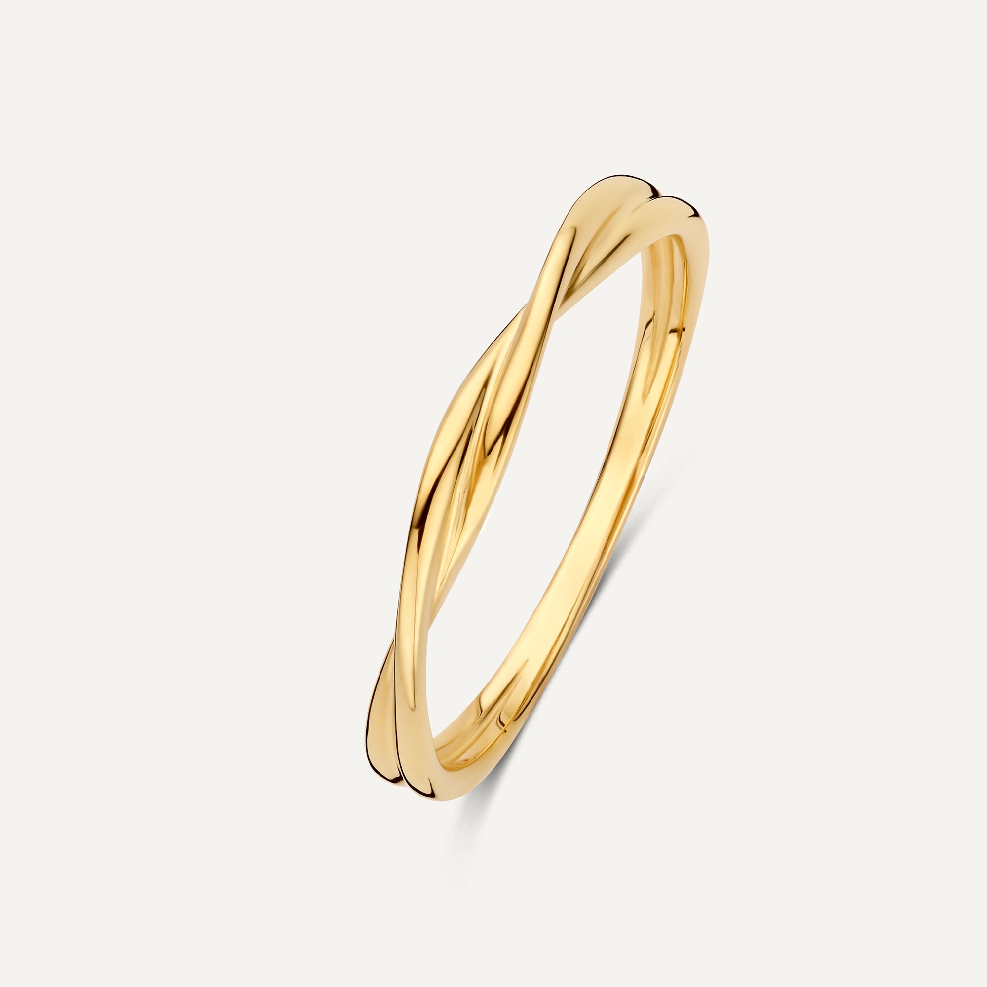Entwined Dual Band Ring 14 Karat Gold for Women | Spring Sale up to -60%