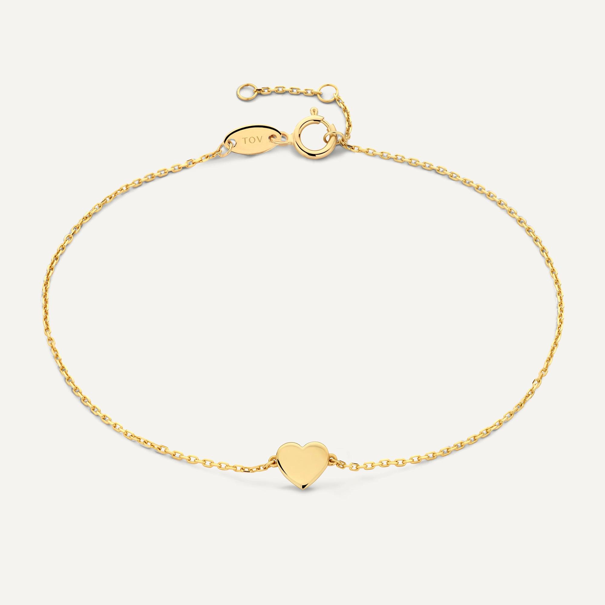 Gouden Hart Armband van 14 Karaat Goud voor Dames | Spring Sale tot -50%
